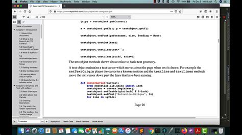 ReportLab 101 Using The Textobject YouTube