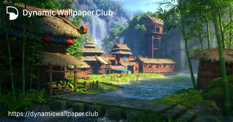 Village Lsr CG Artstation Dynamic Wallpaper Club