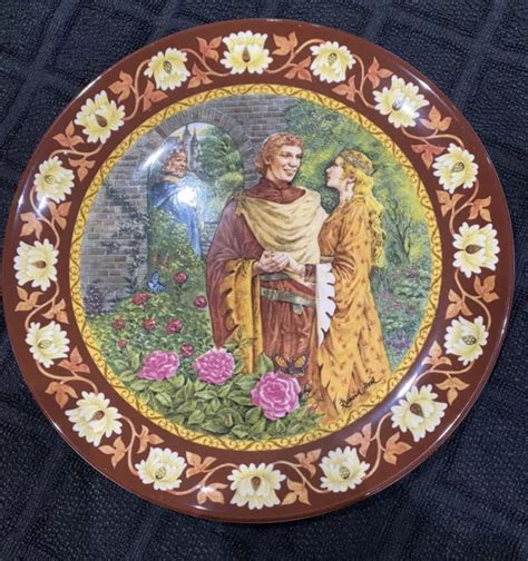 WEDGWOOD THE LEGEND Of King Arthur Lancelot And Guinevere Plate 10 00