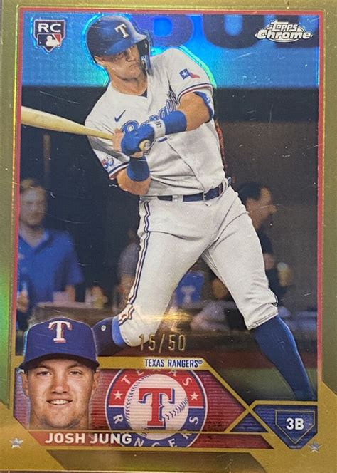 Josh Jung Topps Chrome Gold Refractor Price Guide Sports