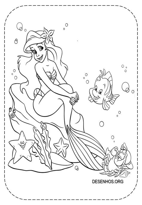 Completo Desenhos Para Colorir Da Ariel Para Imprimir Imagens Para