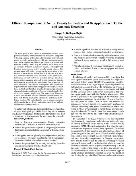 pdf efficient non parametric neural density estimation and its application to outlier and