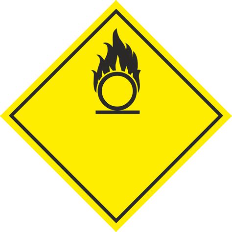 Señal de Comburente o peróxido orgánico PTI Señales