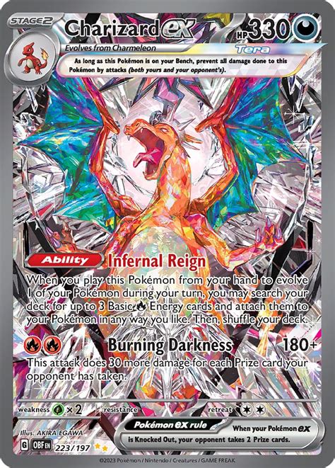 Serebii net Pokémon Card Database Obsidian Flames 223 Charizard ex