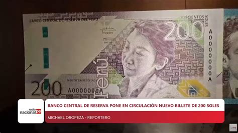 BCR emite billete de S 200 con nuevo diseño Radio Nacional
