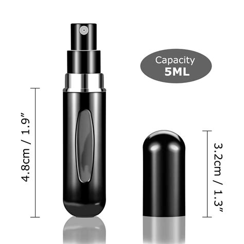 Bottom Filling 8ml 5ml Mini Perfume Atomizer Refillable Perfume Bottles