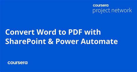 convert word to pdf with sharepoint and power automate