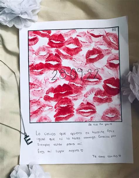 Carta De Besos Tarjetas Para Novios Cartas Para Novio Regalos