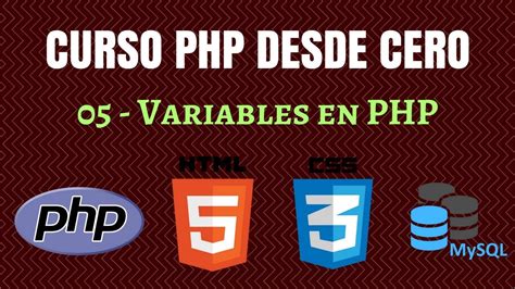 Curso Completo De PHP Desde Cero 05 Variables En PHP YouTube