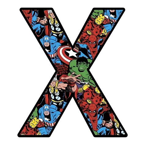 Alfabeto Avengers Imprimibles Gratis