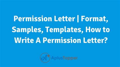 Permission Letter Format Samples Templates How To Write A