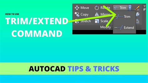 Autocad Tips Tricks Trim Extend Youtube