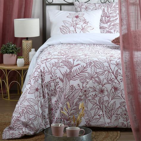 Housse De Couette 240x220 Maelys 2 Taies Coton 57 Fils Leroy Merlin