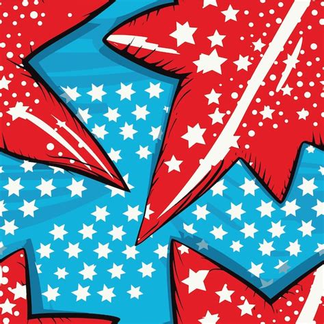 Desenho sem costura colorido dos estados unidos da américa Vetor Premium
