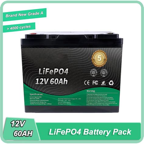 12V 55Ah 60Ah 80Ah LiFePO4 Battery Pack For Ev Energy Storage System