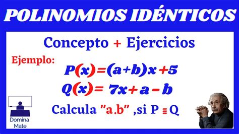 POLINOMIOS IDÉNTICOS FULL EJERCICIOS YouTube