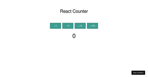 React Counter Codesandbox