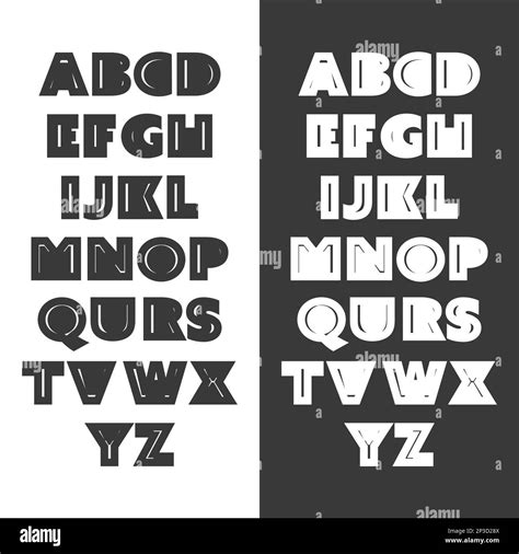 Bold Font Styles Alphabet