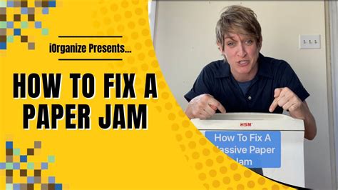 How To Fix A Massive Paper Jam In A Shredder How To Unjam A Shredder