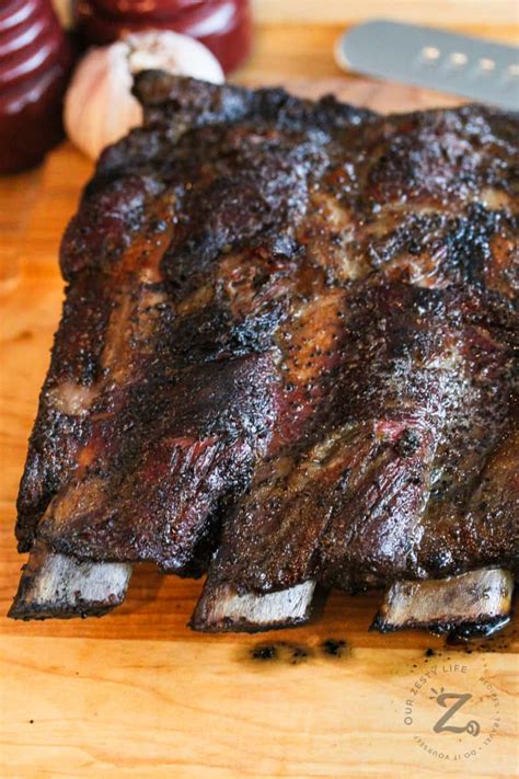 Smoked Beef Ribs Perfectly Seasoned Our Zesty Life