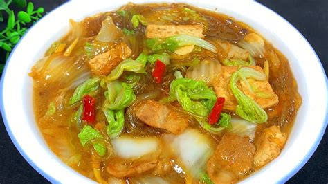 白菜炖豆腐怎么做才好吃原来诀窍在这里一次炖一锅真过瘾刘姐厨房 Magic Food 白菜炖豆腐 YouTube