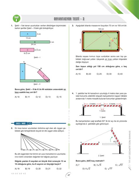 TYT AYT GEOMETRİ SB 2024 DEMO sarmaldrive Page 7 Flip PDF Online