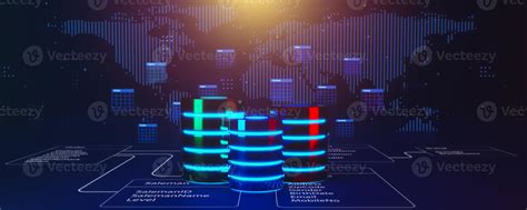 Multiple Database Is Placed On Relational Database Tables With A Blue