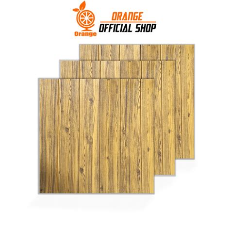 Jual Orange Official Shop Wallpaper Timbul Wallpaper 3D Foam Kayu