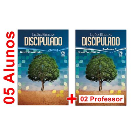 Kit Lições Bíblicas Discipulado Série 2 5 Revistas de Aluno 2