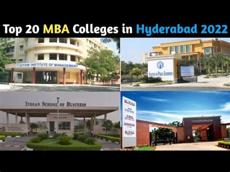Top 20 MBA Colleges In Hyderabad 2022 Best MBA Colleges In Hyderabad