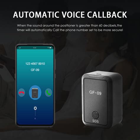 Mini GF09 Magnetic Car Vehicle GPS Tracker Voice Rec Locator Real Time