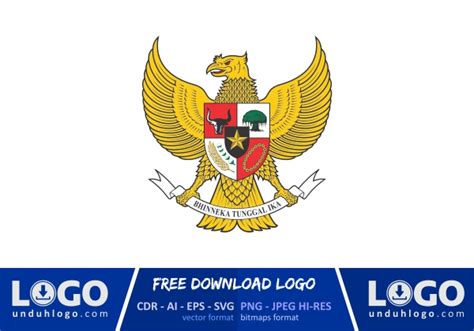 Pancasila Vector Ai Garuda Pancasila Silhouette Logo Vector Cdr