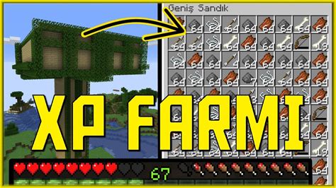 XP FARMI YAPIMI MİNECRAFT SURVİVAL TÜRKÇE YouTube