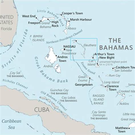 Map Of Eleuthera Island Lenna Nicolle