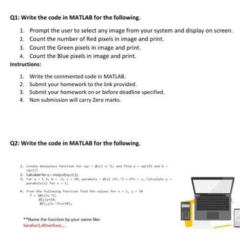solved q1 write the code in matlab for the following 1