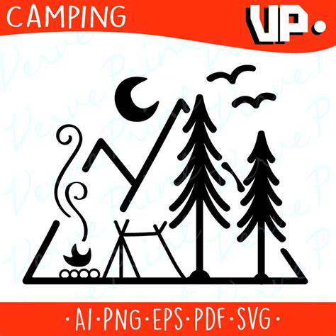 Forest Camping Svg Dxf Ai Eps Pdf Png Camper Svg Etsy