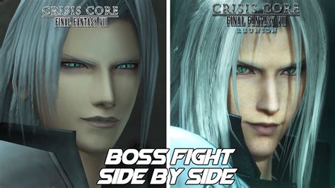 Final Fantasy Vii Reunion Zack Vs Sephiroth Comparison Side By