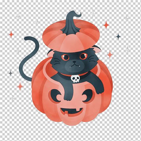 Jack O Lantern Halloween Acuarela Pintura Tinta H Meda