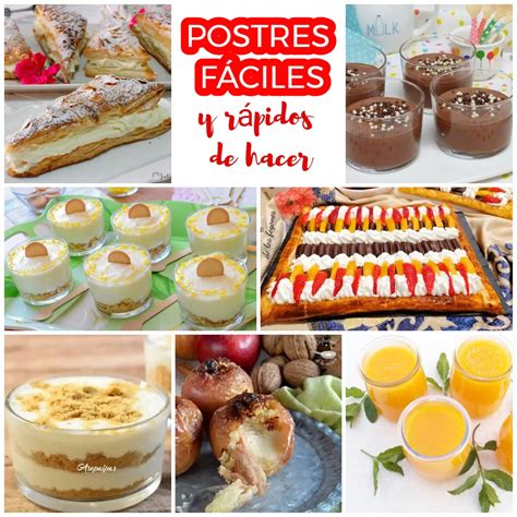 RECETAS DE POSTRES FÁCILES Y RÁPIDOS