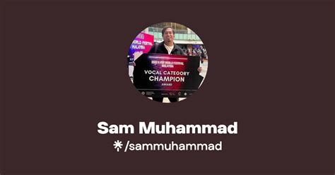 Sam Muhammad Instagram Tiktok Linktree