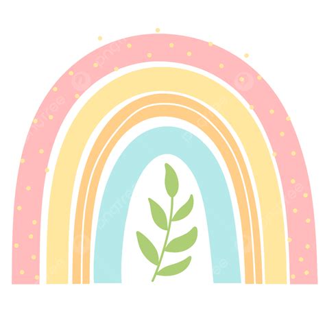 Arcoiris Boho Png Dibujos Arco Iris Color Pastel Boho Png Y Psd Para