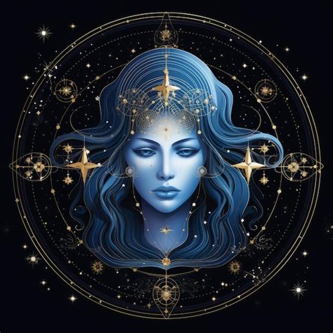 Premium AI Image Zodiac Sign Of Aquarius