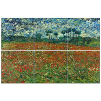 Quadro XXL Campo Di Papaveri Claude Monet Cm 150x200 12 X