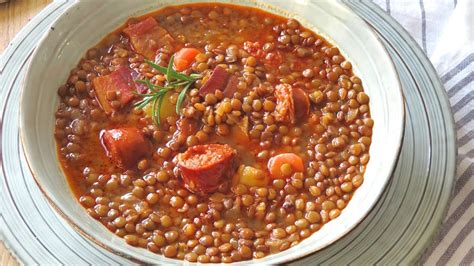 LENTEJAS CON CHORIZO Y Panceta Receta Tradicional YouTube