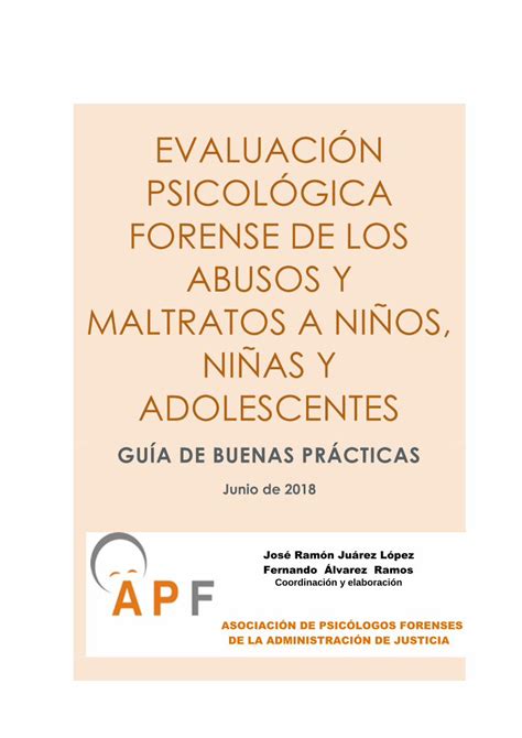 PDF EVALUACIÓN PSICOLÓGICA FORENSE DE LOS La técnica fundamental