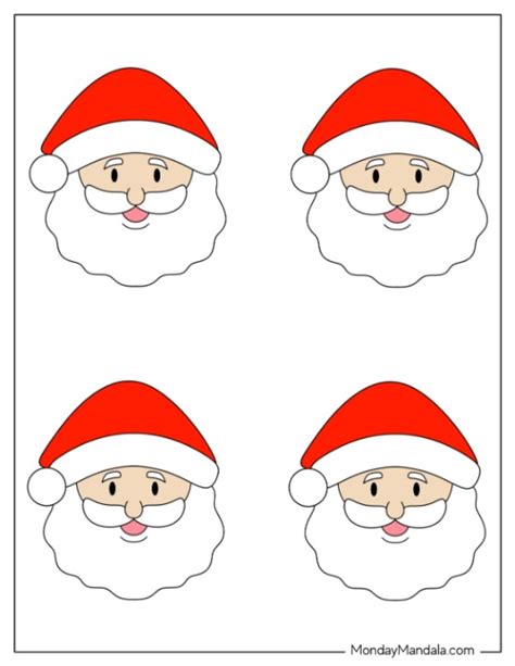 66 Santa Templates Free PDF Printables