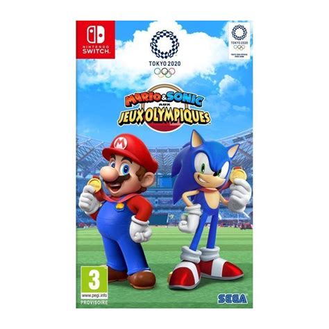 Jeu Nintendo Switch Mario Sonic Aux Jeux Olympiques De Tokyo 2020