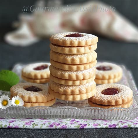 Sablés Fondants à la Confiture de Framboise Gourmandise Assia