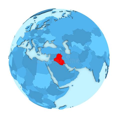 Iraq On Globe Isolated Stock Illustration Illustration Of Iraqi 86555438