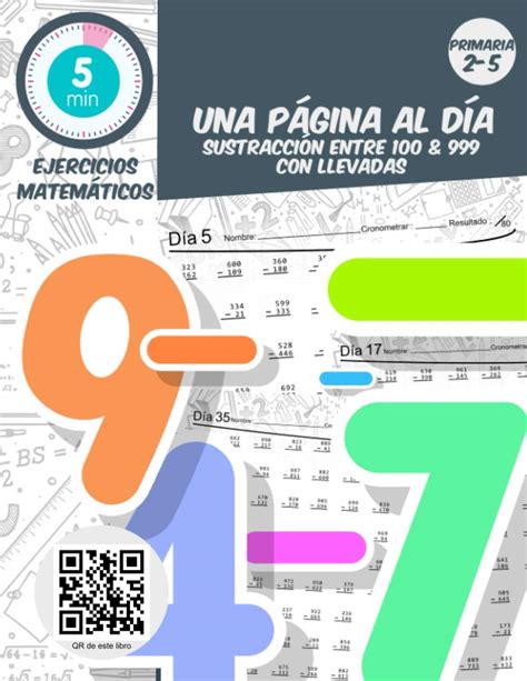 Buy Min Ejercicios Matem Ticos Una P Gina Al Dia Sustraccion Entre
